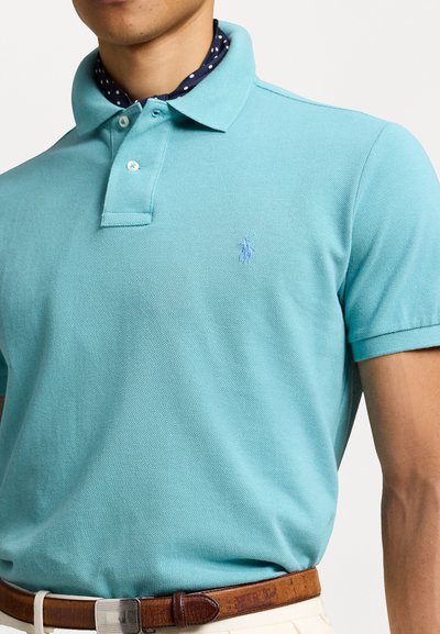 Polo Ralph Lauren CUSTOM SLIM FIT MESH POLO SHIRT - Pólóing - deep seafoam/türkiz - Zalando.hu