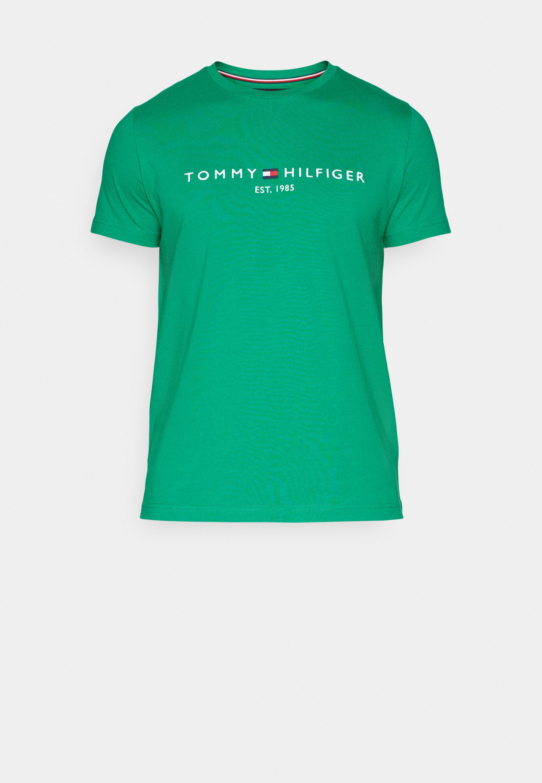 Tommy Hilfiger LOGO TEE T Shirt print olympic green grun Zalando