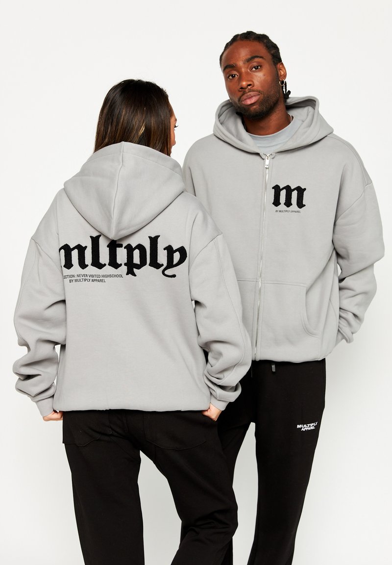 Multiply Apparel OVERSIZE HOODIE OL BACK - Sweatjacke - ultimate grey ...