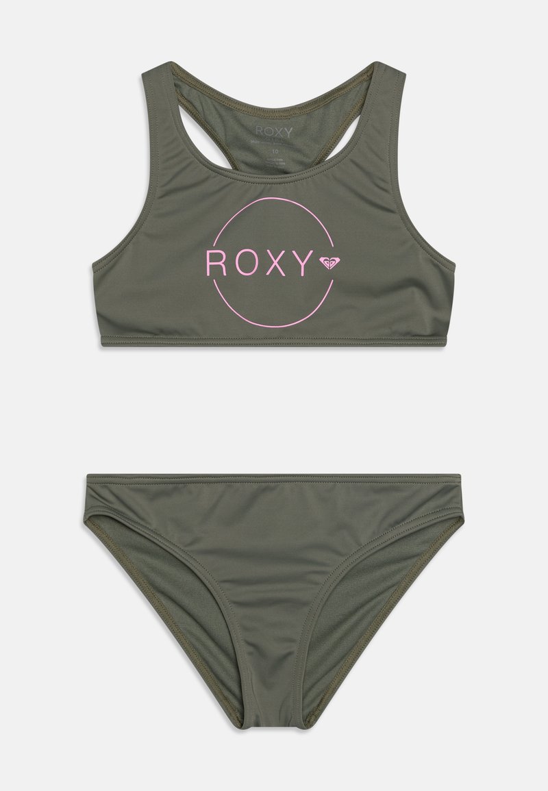 Roxy BASIC ACTIVE CROP SET - Bikini - agave green/verde oliva - Zalando.es