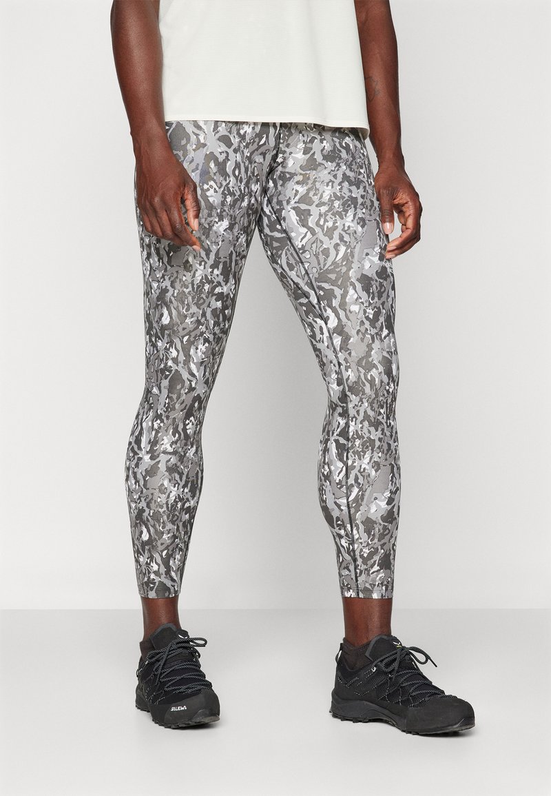 The North Face FLEX HIGH RISE PRINT - Leggings - asphalt grey/abstract ...