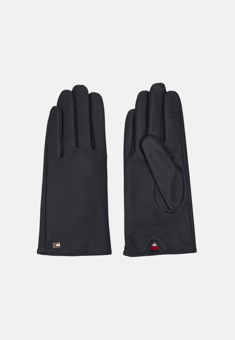Tommy Hilfiger ESSENTIAL FLAG GLOVES - Fingervantar - space blue/blå - Zalando.se