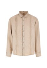 Guess BESTICKTES - Skjorta - beige - Zalando.se