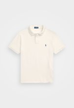 Polo Ralph Lauren CUSTOM SLIM FIT MESH POLO SHIRT - Poloshirts - herbal milk/offwhite - Zalando.dk