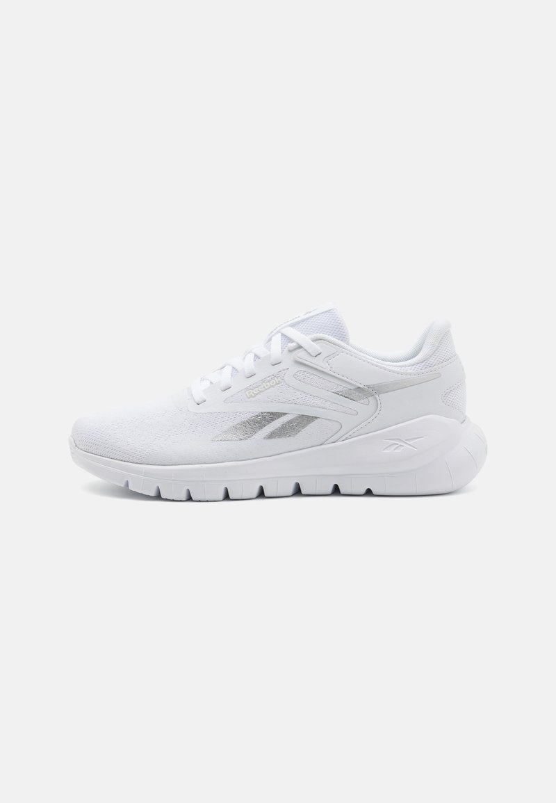 Reebok SPLIT FLEX - Training shoe - white/silver metallic/white ...