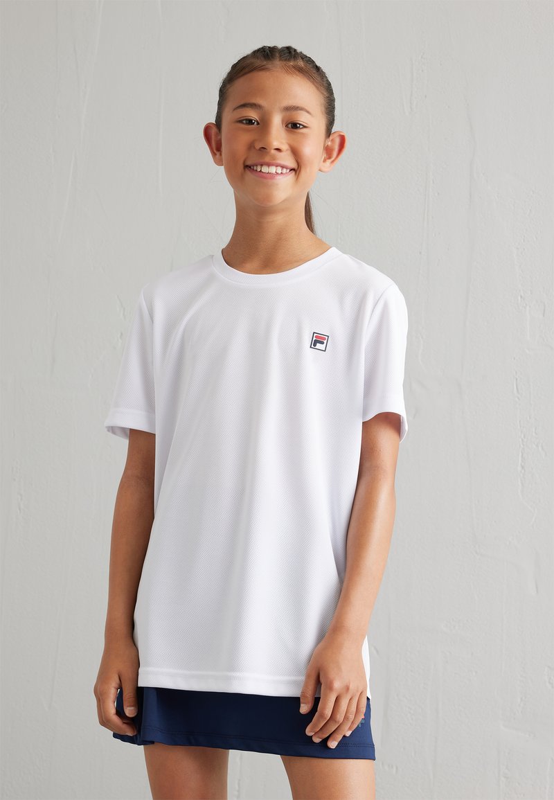 Fila DANI UNISEX - Sports T-shirt - white - Zalando.ie