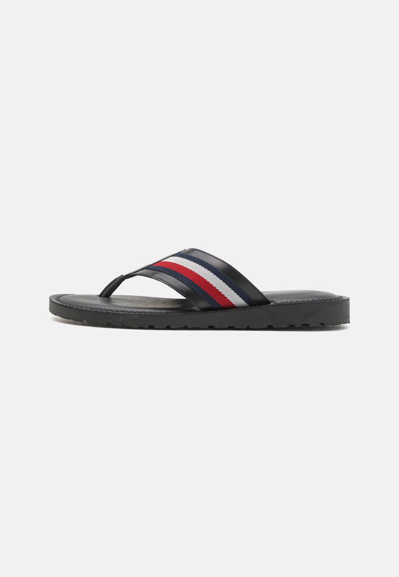 Tommy Hilfiger CORE TOE POST - T-bar sandals - black - Zalando