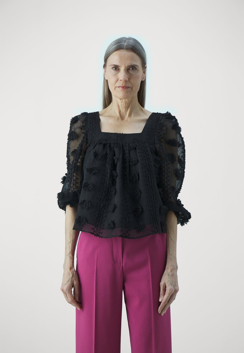 Hofmann Copenhagen WENDA - Blouse - black - Zalando.ie