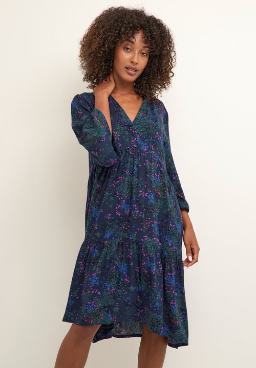 Kaffe BPEMILIA - Paitamekko - green sand grafic dot/tummanvihreä ...