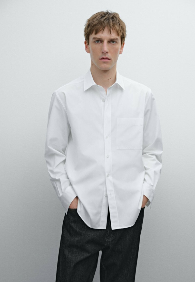 Massimo Dutti REGULAR-FIT - Shirt - white - Zalando.co.uk