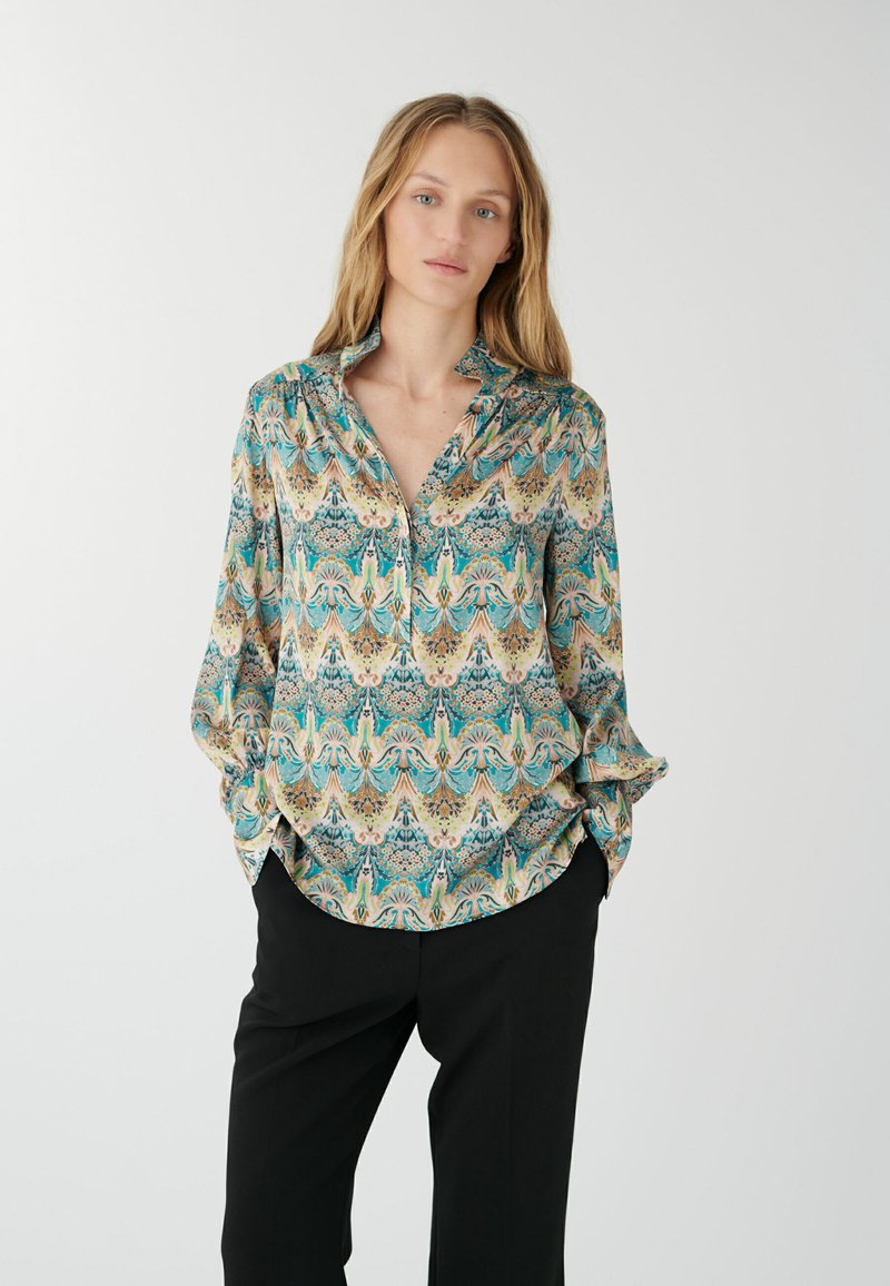 Dea Kudibal MARIKKA - Blouse - alcazar eucalyptus/blauw gemêleerd ...