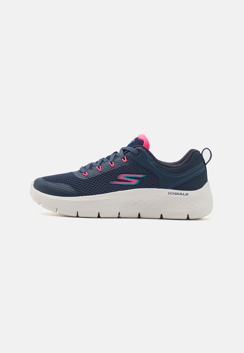 Skechers Performance GO WALK FLEX LACE UP - Kävelykengät - navy/coral ...