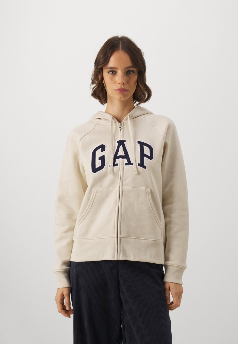 GAP Petite HERITAGE - Mikina na zip - chino/béžová - Zalando.cz