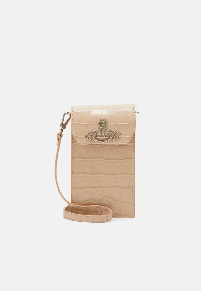 Vivienne Westwood THIN LINE PHONE BAG UNISEX - Across body bag - cream ...
