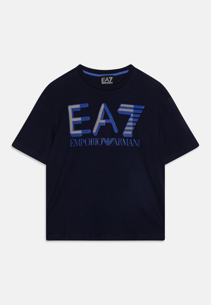Ea7 Emporio Armani T Shirt Print Navy Blue Donkerblauw Zalando Nl