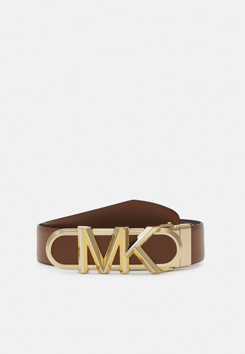 MICHAEL Michael Kors 32MM REVERSIBLE BELT - Belt - brown/gold-coloured ...