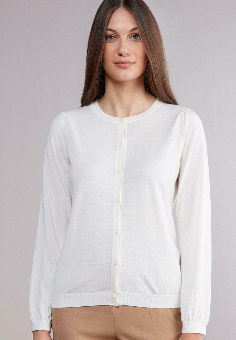 Falconeri ULTRAFINE - Strickjacke - white/weiß - Zalando.de