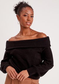 Cache Cache MIT BARDOT-AUSSCHNITT - Jersey de punto - noir/negro ...