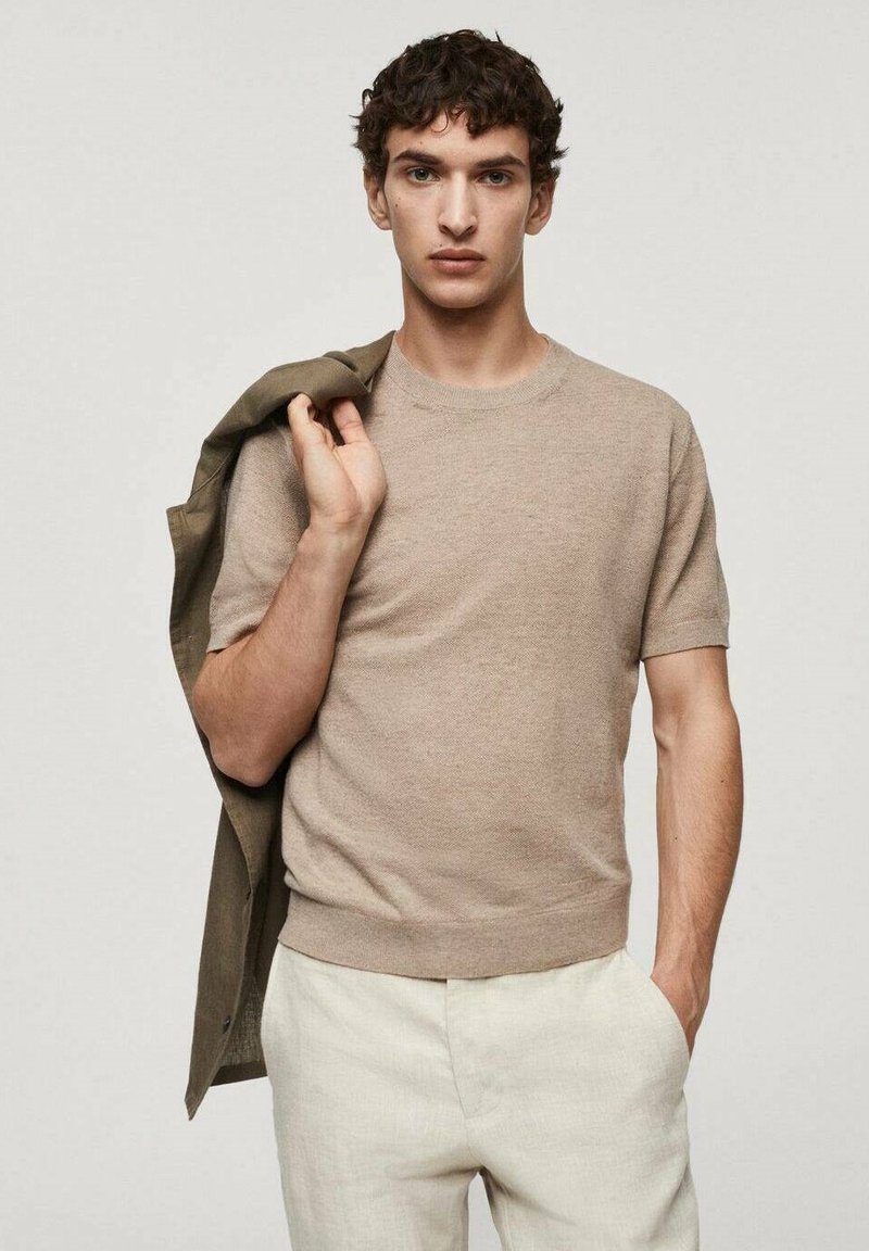 Mango T-shirt basic - sand/sabbia - Zalando.it