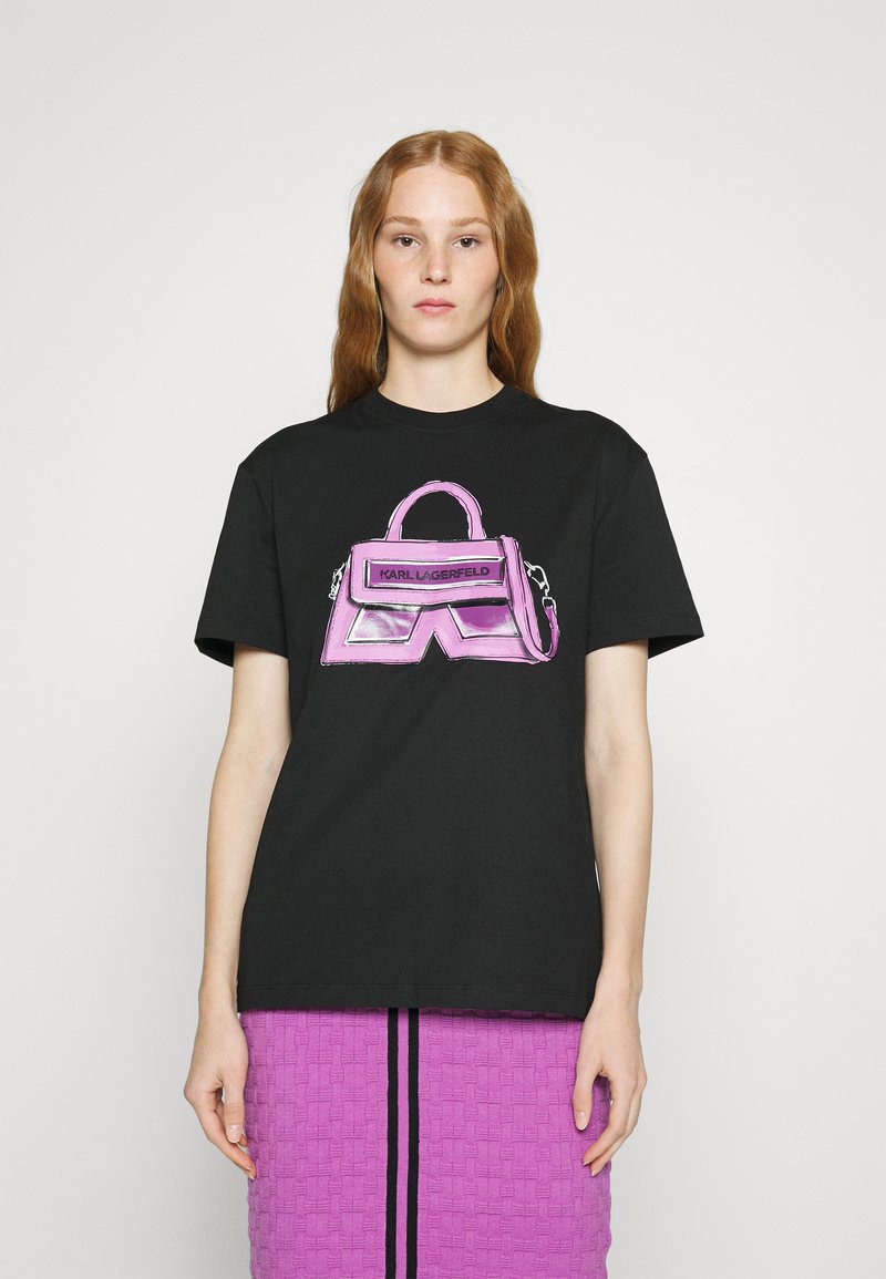KARL LAGERFELD KARL K BAG - T-Shirt print - black/schwarz - Zalando.at