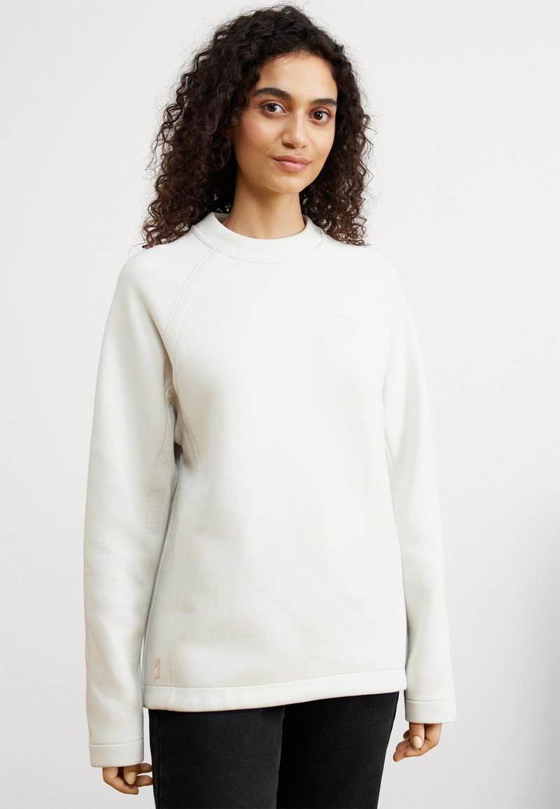 Puma INFUSE RELAXED - Sportinis megztinis - sedate gray/beveik balta ...