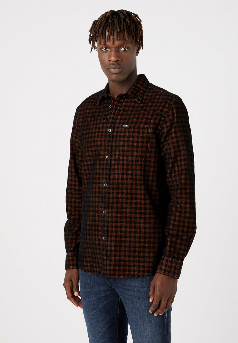 Wrangler POCKET SHIRT - Ing - nutmeg brown/barna - Zalando.hu