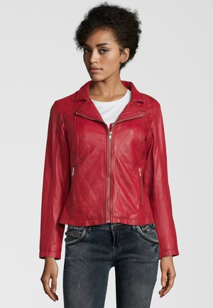 H.I.S SAIMINA - Lederjacke - red/rot - Zalando.at