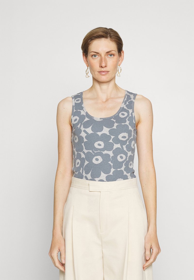 Marimekko MINI TANK TOP - Toppi - dark grey, grey/harmaa - Zalando.fi