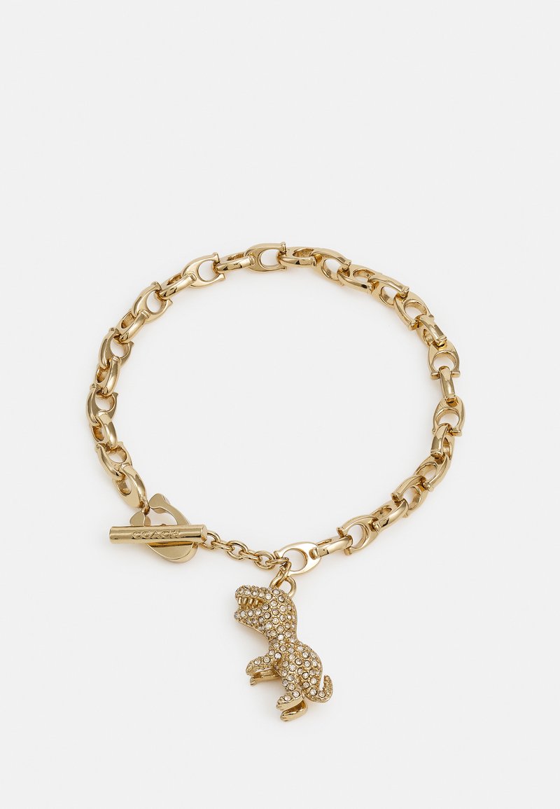 Coach CHAIN PAVE REXY BRACELET - Bracelet - gold-coloured/crystal/gold ...