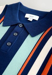 Next REGULAR FIT - SHORT SLEEVE STRIPE - Piké - navy blue/blå - Zalando.se
