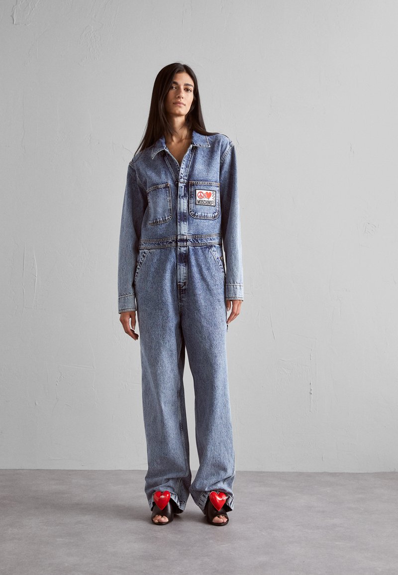 MOSCHINO JEANS Salopetă - fantasy blue/albastru - Zalando.ro
