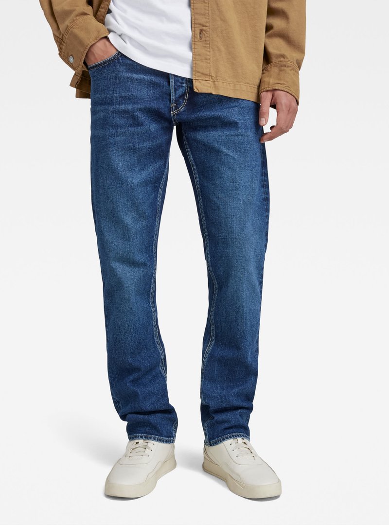 G-Star MOSA STRAIGHT - Jeans a sigaretta - faded atlantic ocean/blu ...