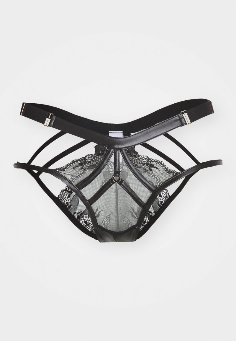 Hunkemöller NADIA OPEN BRAZILIAN R - Alul nyitott body - caviar/fekete ...