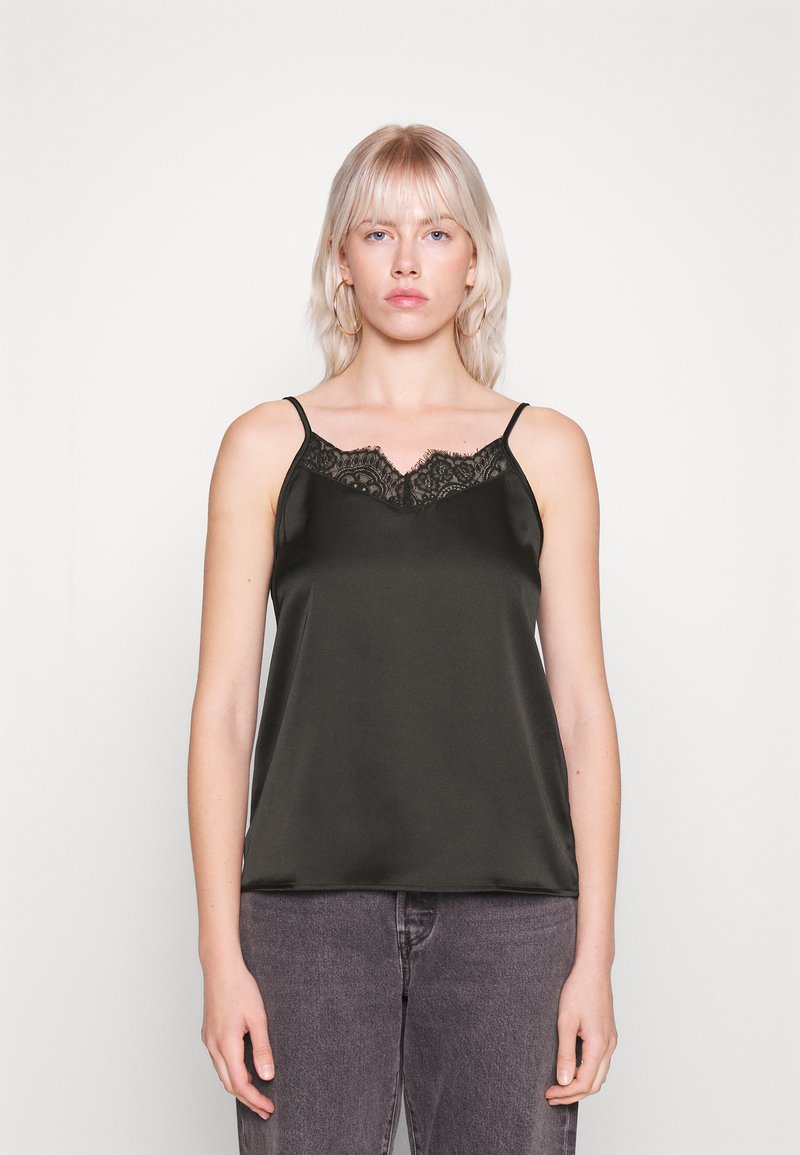 JDY HARPER SL SINGLET WVN - Top - black/schwarz - Zalando.at