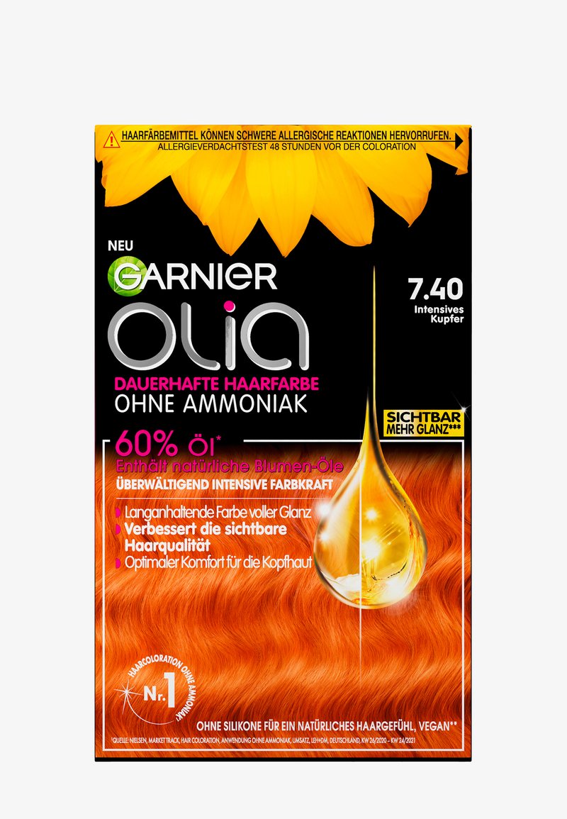 Garnier OLIA PERMANENT HAIR COLOR - Hair colour - intense copper/orange ...
