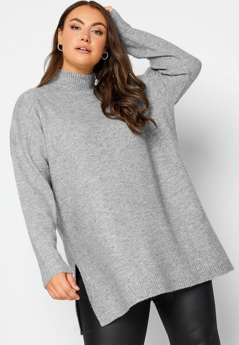 Yours Clothing HIGH NECK - Pullover - grey/gris - ZALANDO.FR