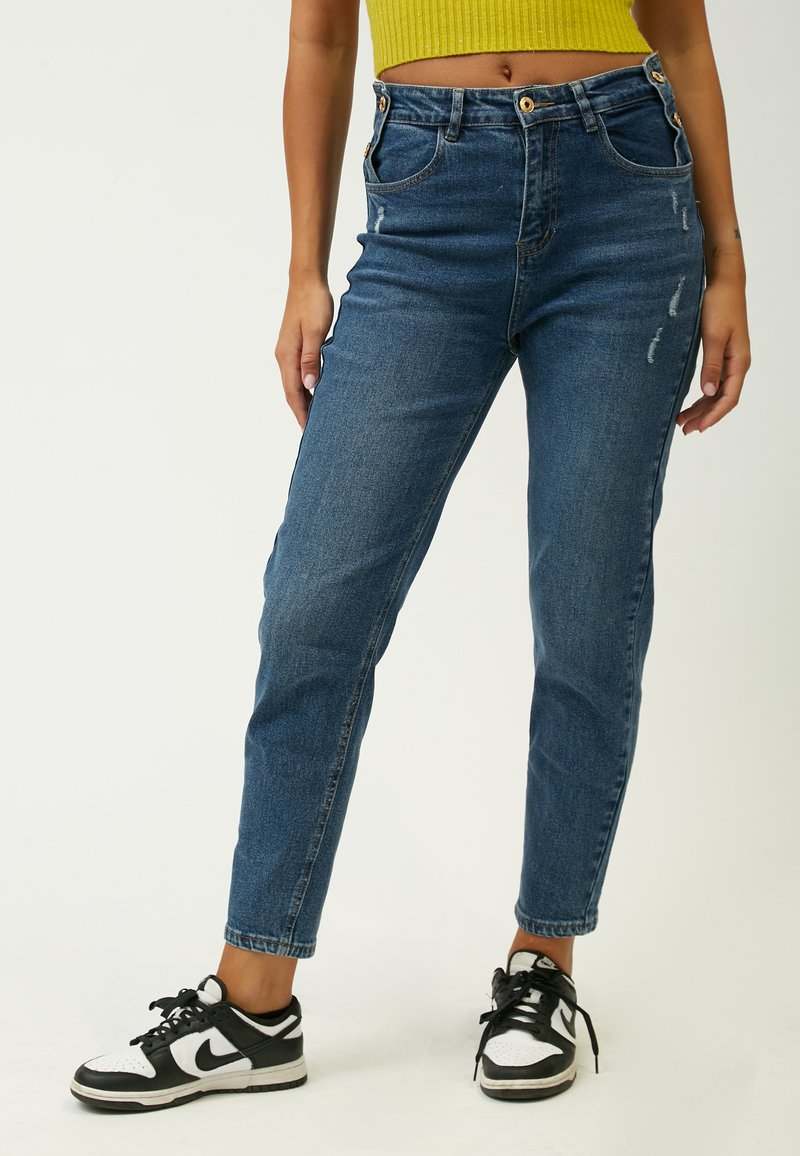 INFLUENCER Jeans Slim Fit - blue denim/blå - Zalando.dk