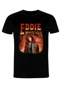 Henry Tiger STRANGER THINGS METAL EDDIE TEE - Triko s potiskem - black ...