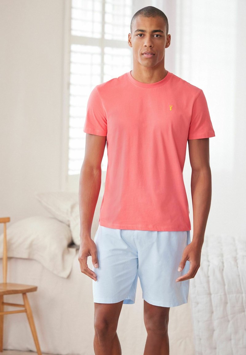 Next LIGHTWEIGHT SHORT PYJAMA SET - Pijama - coral pink blue/rosa ...