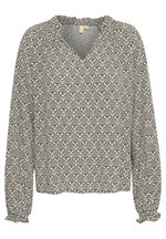 Culture SAFI BELLO - Blouse - black graphic/black - Zalando.ie