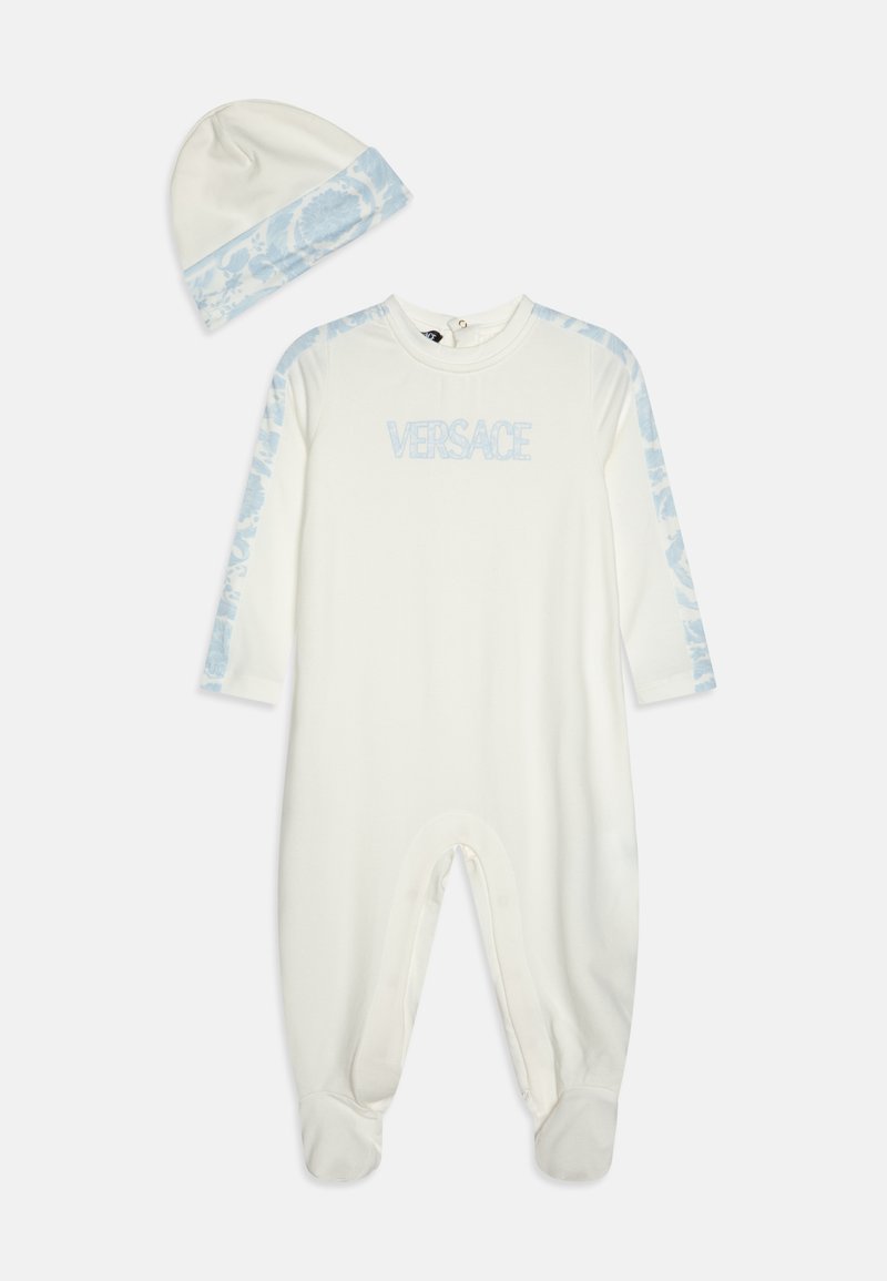 Versace BAROCCO KIDS LOGO PRINT UNISEX - Baby gifts - bianco/whale blue ...