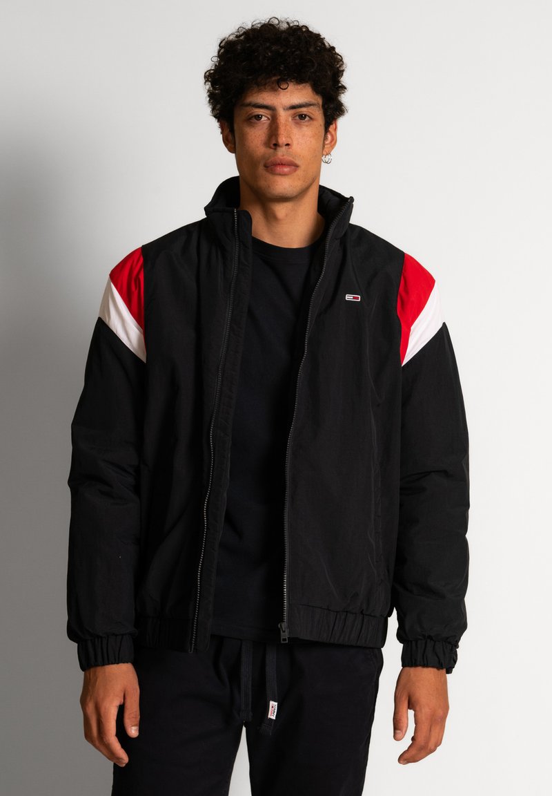 Tommy Jeans COLORBLOCK ESSENTIAL - Chaqueta fina - marine/azul marino ...