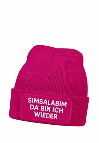 MoonWorks MIT PATCH MIT SPRUCH SIMSALABIM - Mütze - pink/rosa meliert ...