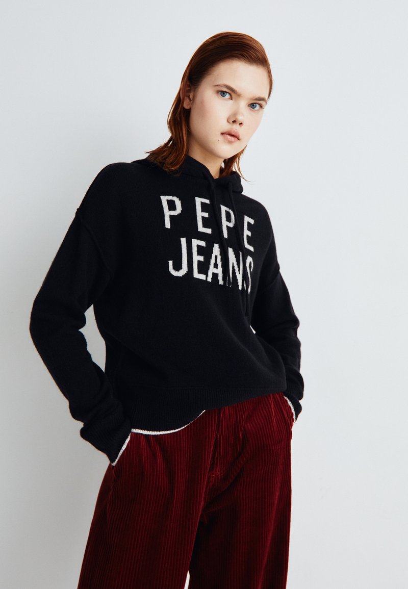 Pepe Jeans DAMARIS HOODIE - Sweat à capuche - black/noir - ZALANDO.BE
