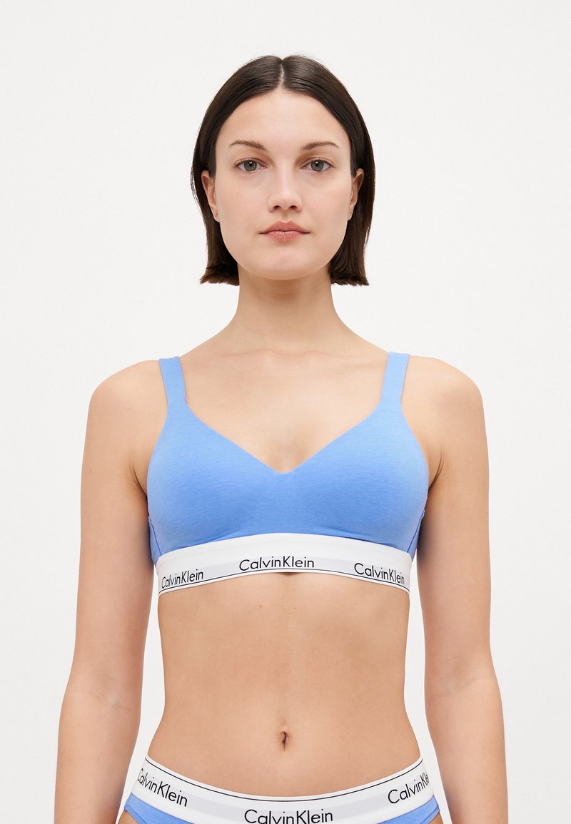Calvin Klein Underwear LIFT BRALETTE ICON COTTON MODAL - Push-up bra - glacier/blue - Zalando.co.uk