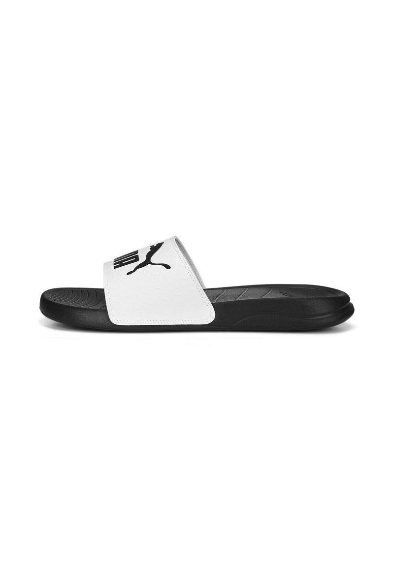 Puma POPCAT 20 LOGO POWER - Badesandale - white black/weiß - Zalando.at