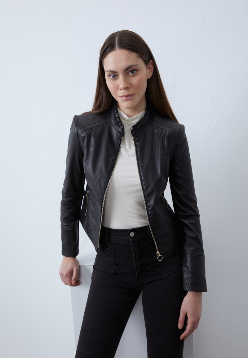 Anna Field Faux leather jacket - black - Zalando.ie