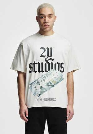 2Y Studios LOGO - T-Shirt print - washed black/schwarz - Zalando.de