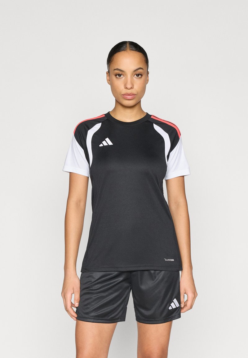 adidas Performance TIRO26 LEAGUE - Sports T-shirt - black/semi lucid ...