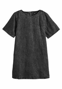 Next SHORT SLEEVE TALL - REGULAR FIT - Rochie din denim - washed black ...